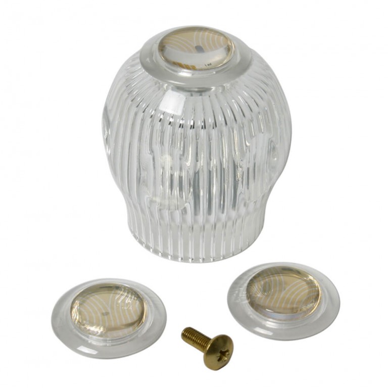 Faucet Handles for Sterling Tub & Shower in Clear Acrylic - Danco