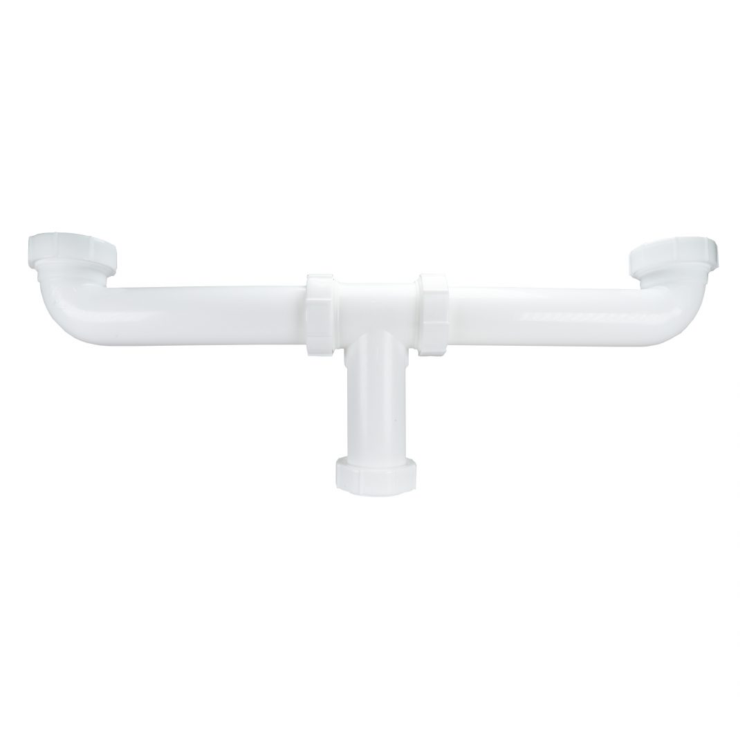 1-1/2 X 16 Center Outlet Waste Drain Pipe in White - Danco