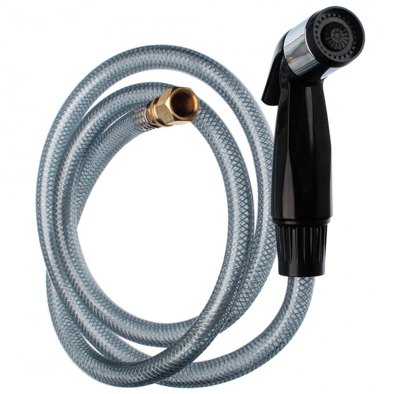 Kitchen Sink Spray Hose & Head in Chrome - Danco