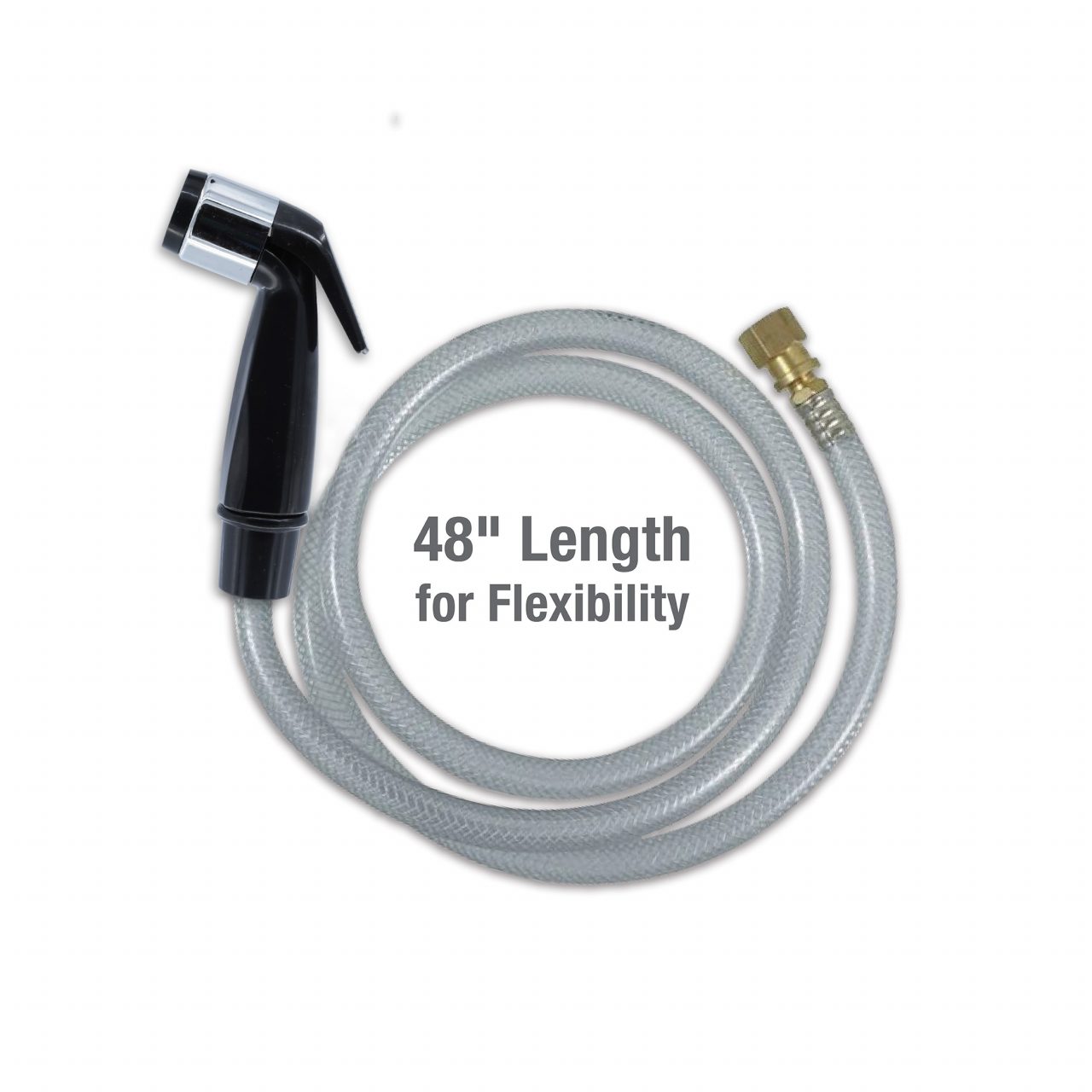 Kitchen Sink Spray Hose & Head in Black - Danco