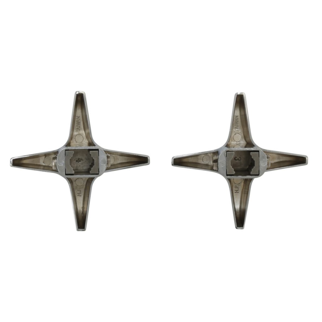 Universal Vise Grip Cross-Arm Handles in Chrome - Danco