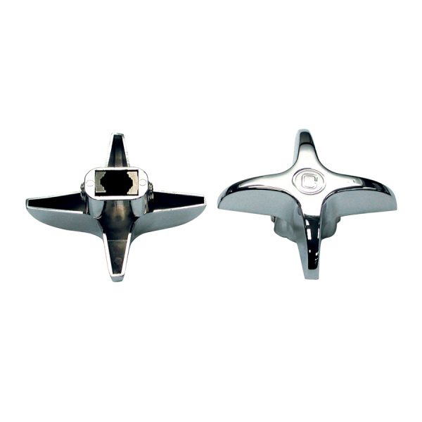 Universal Vise Grip Cross-Arm Handles in Chrome - Danco