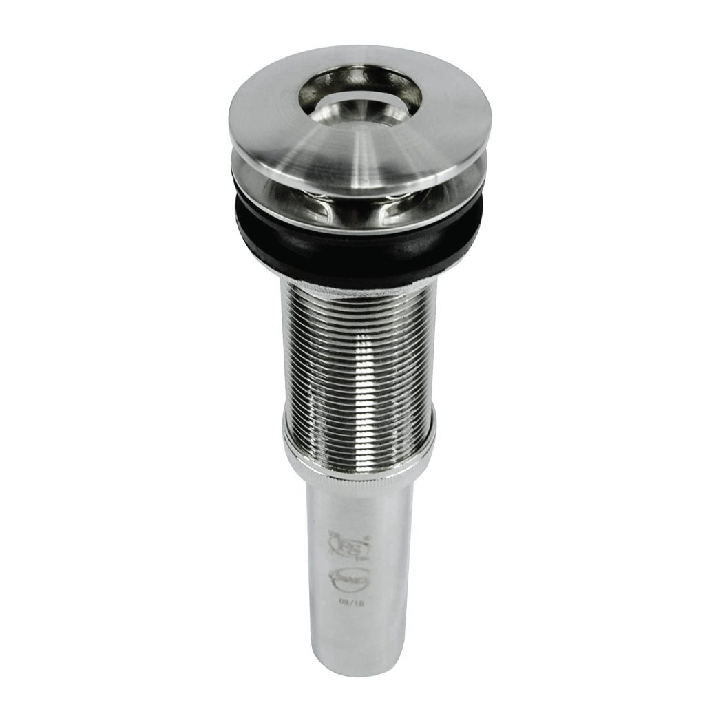 Decorative Push-Button Sink Drain without Overflow in Chrome - Danco