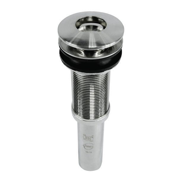 Decorative Push-Button Sink Drain without Overflow in Chrome - Danco