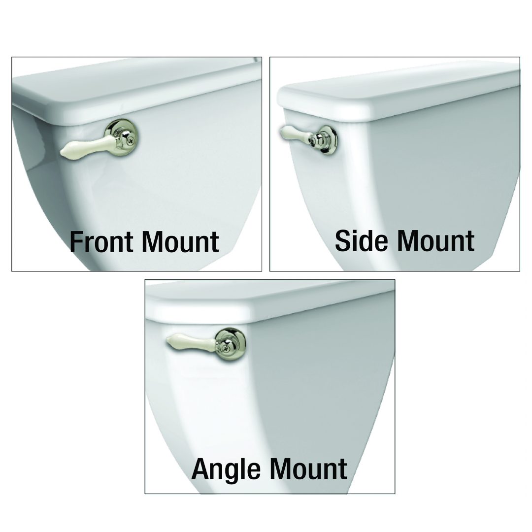 Decorative Toilet Handle in Chrome with White Handle - Danco