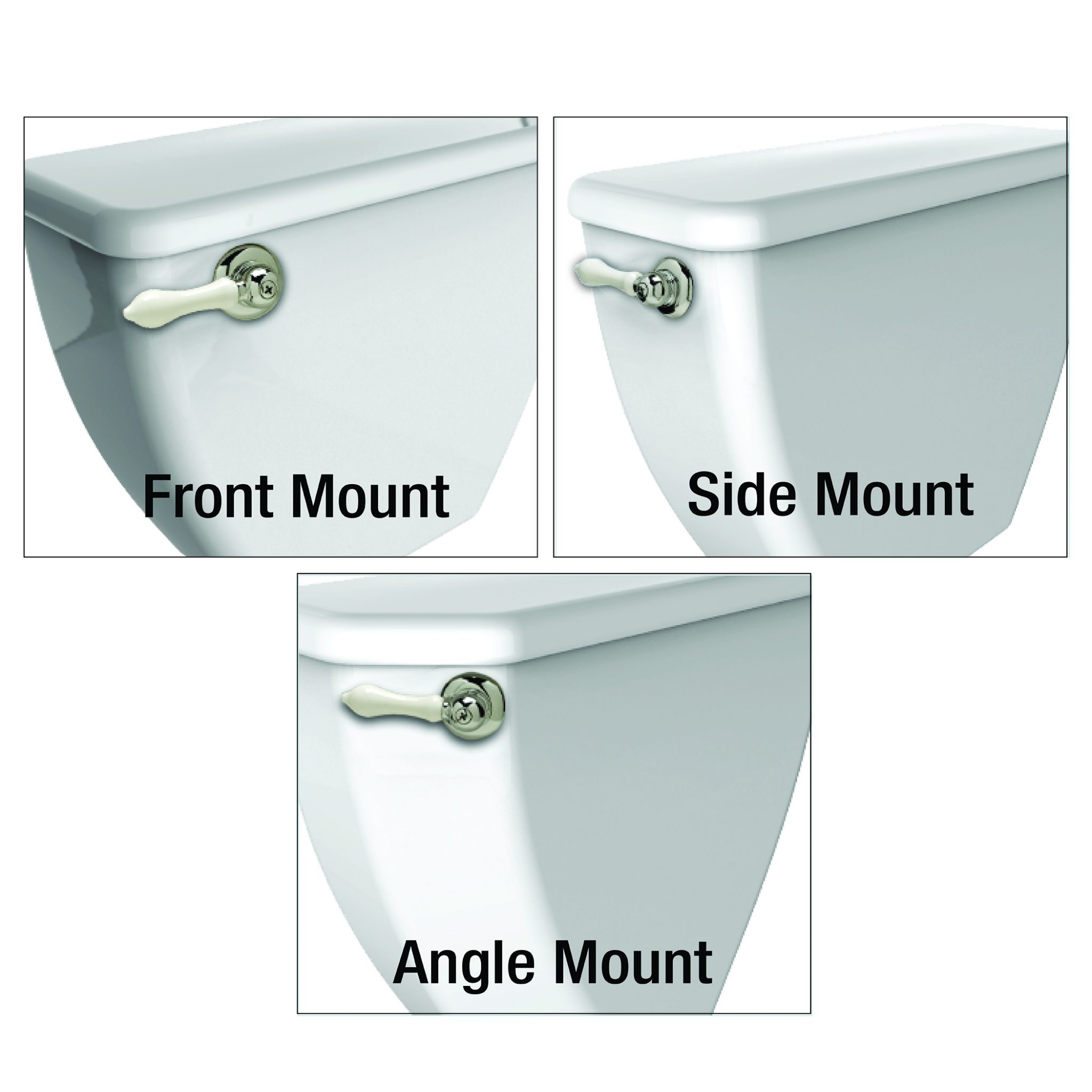 Universal Decorative Toilet Handle in Chrome - Danco