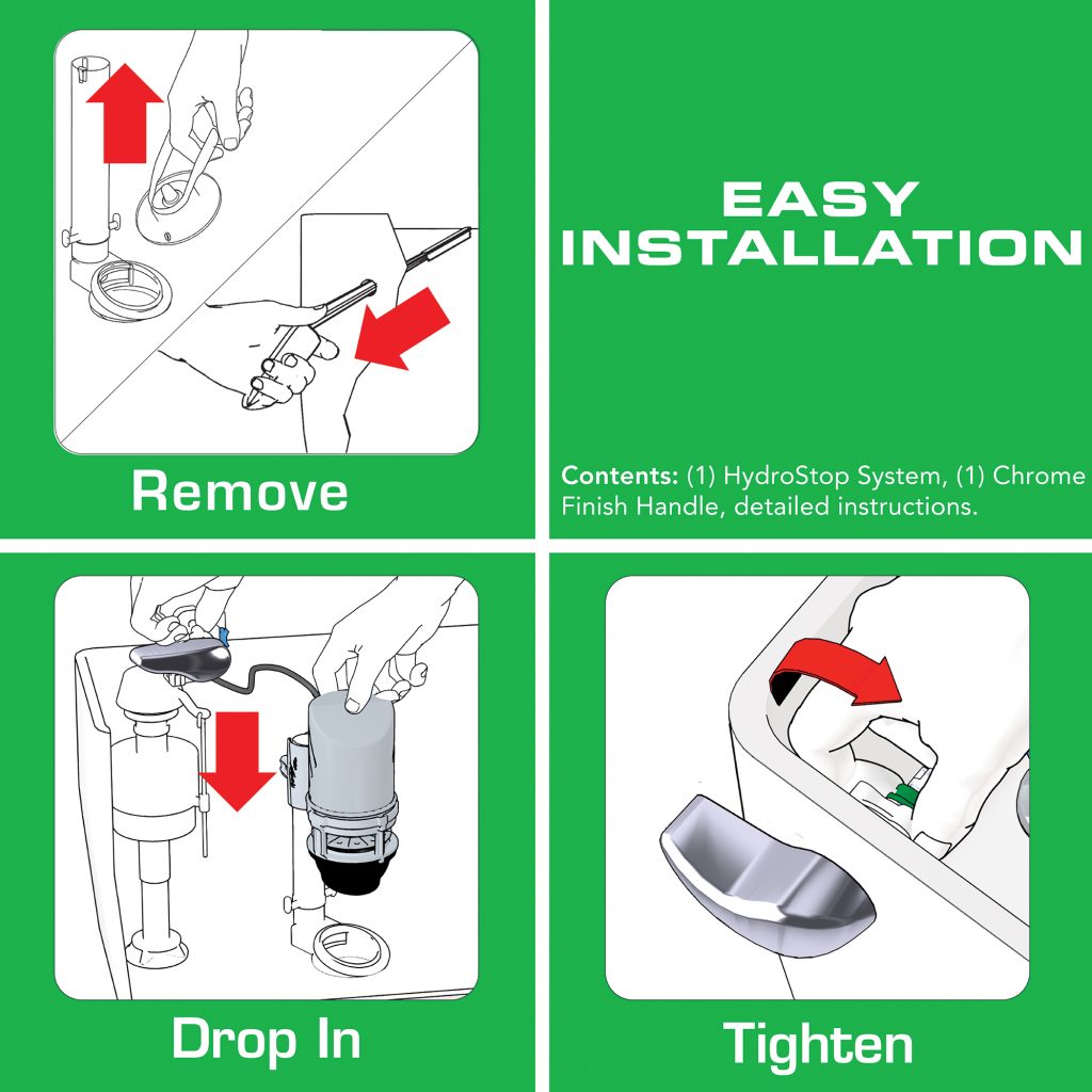FLT231 HydroStop Toilet Tank Flapperless Alternative - Danco