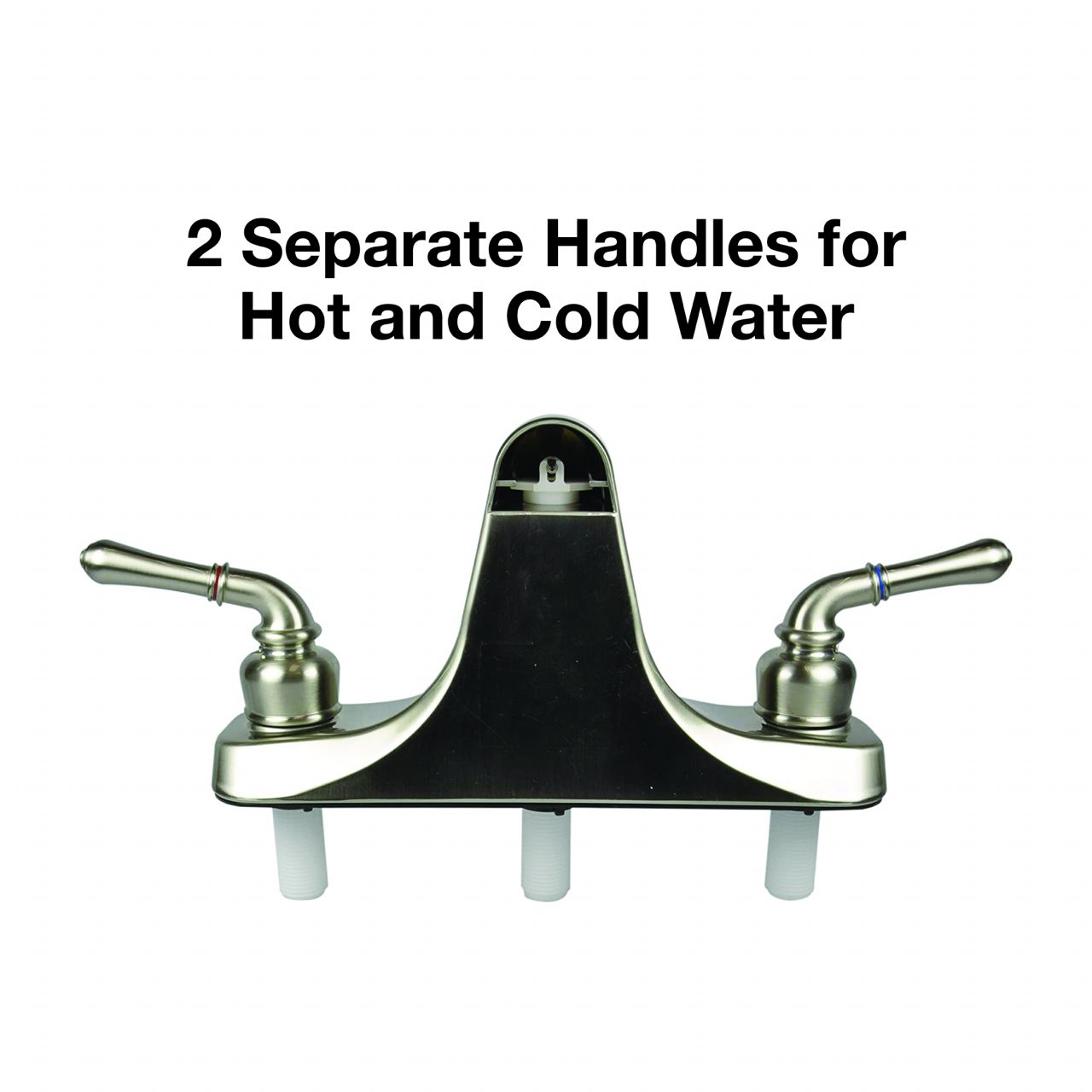 8 in. Mobile Home Off-Set Tub/Shower Faucet with Lever Handles in ...