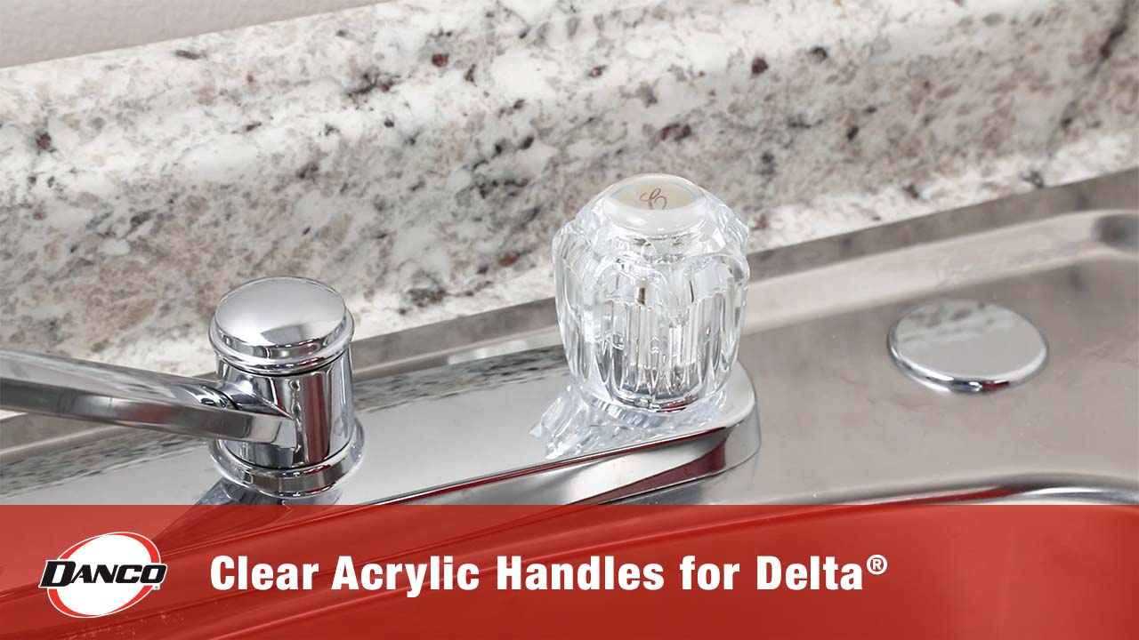 Faucet Handles for Delta/Delex in Clear Acrylic - Danco