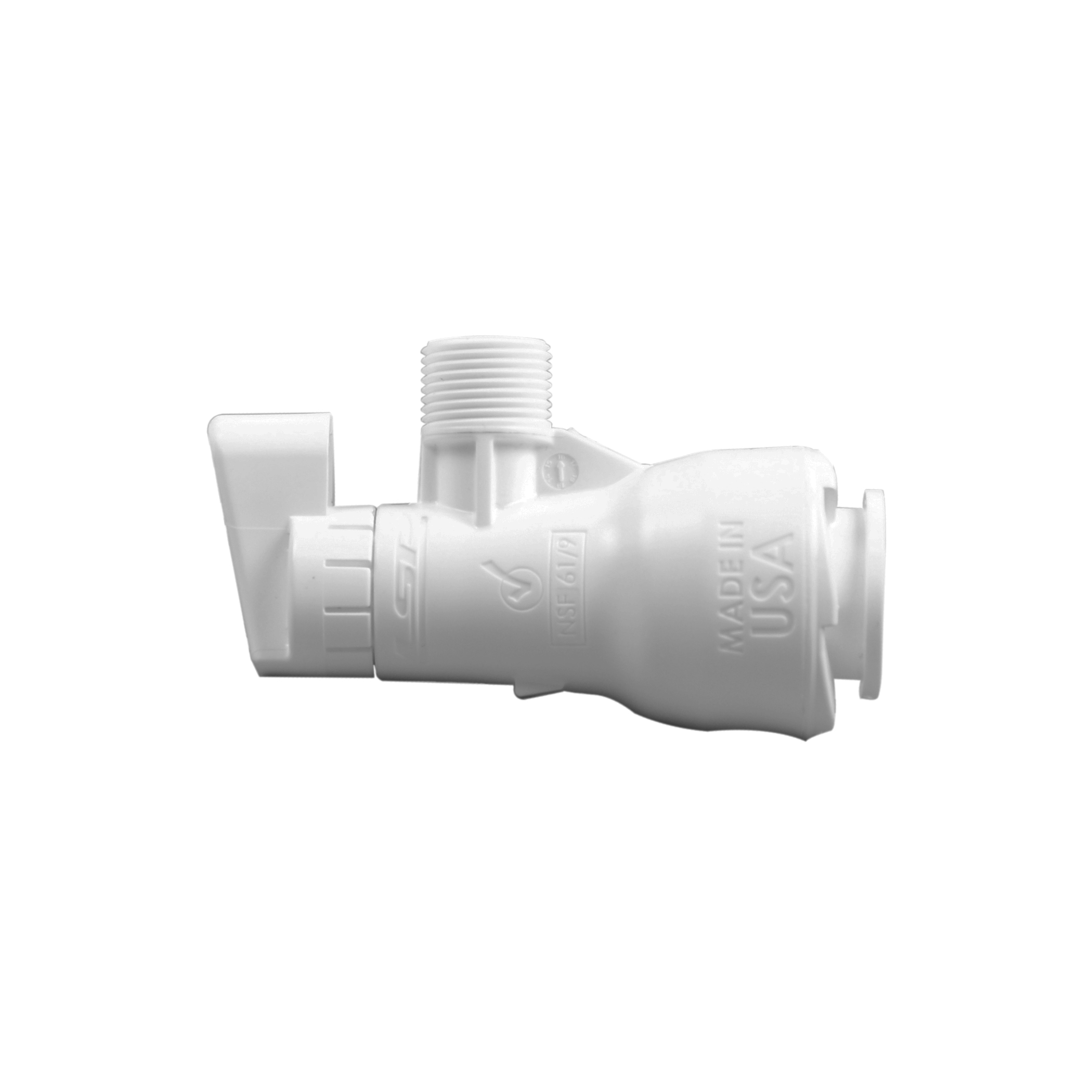 Polymer Push-On Quarter Turn Angle Stop Valve - Plumbing Parts by Danco