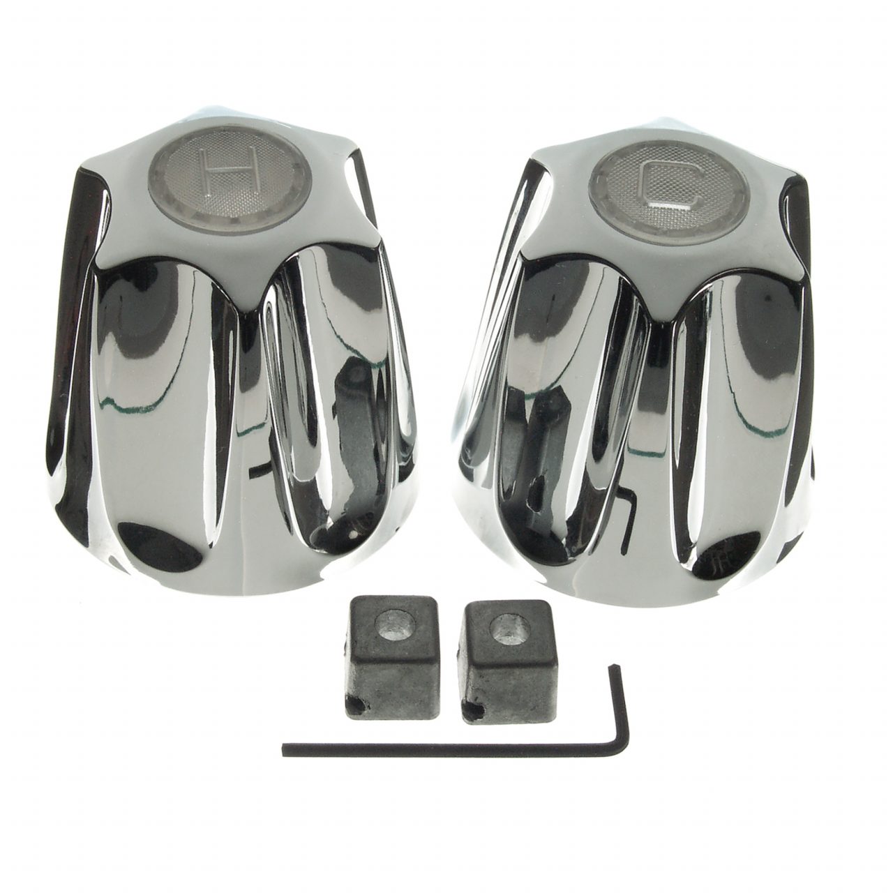 Large Hot and Cold Metal Faucet Handles - Danco