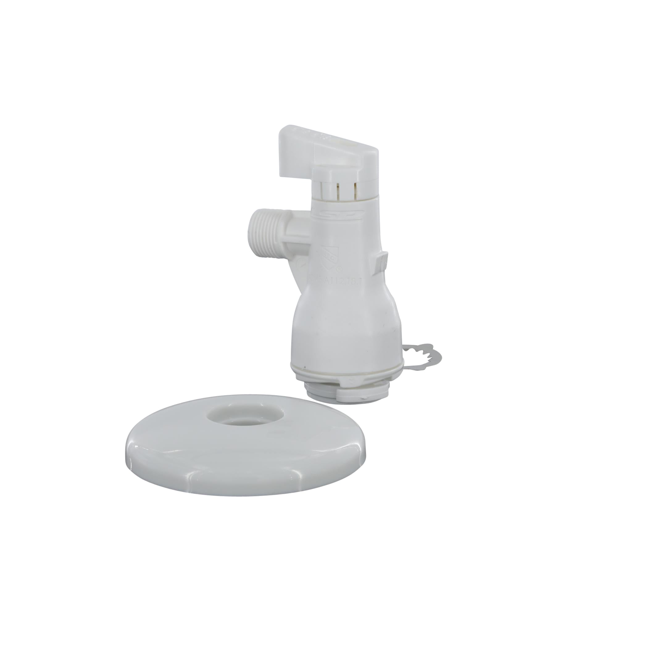 Polymer Push-On Quarter Turn Angle Stop Valve - Danco
