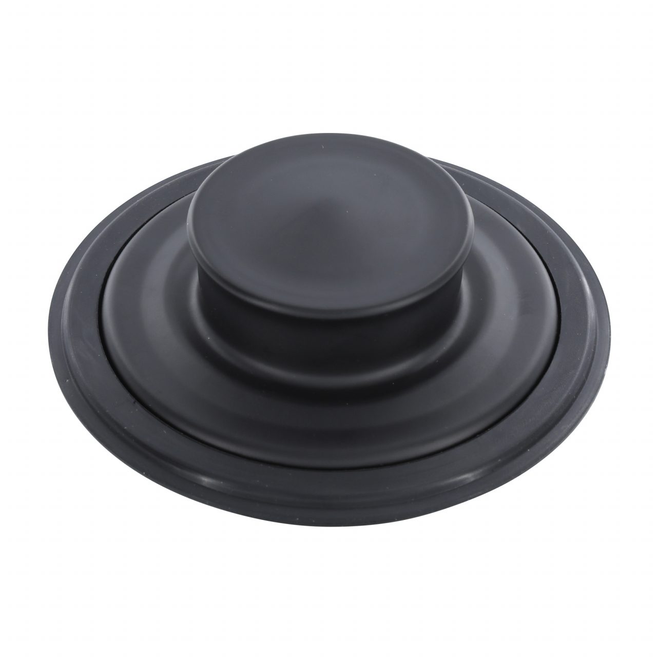 Kitchen Garbage Disposal Drain Stopper in Matte Black - Danco