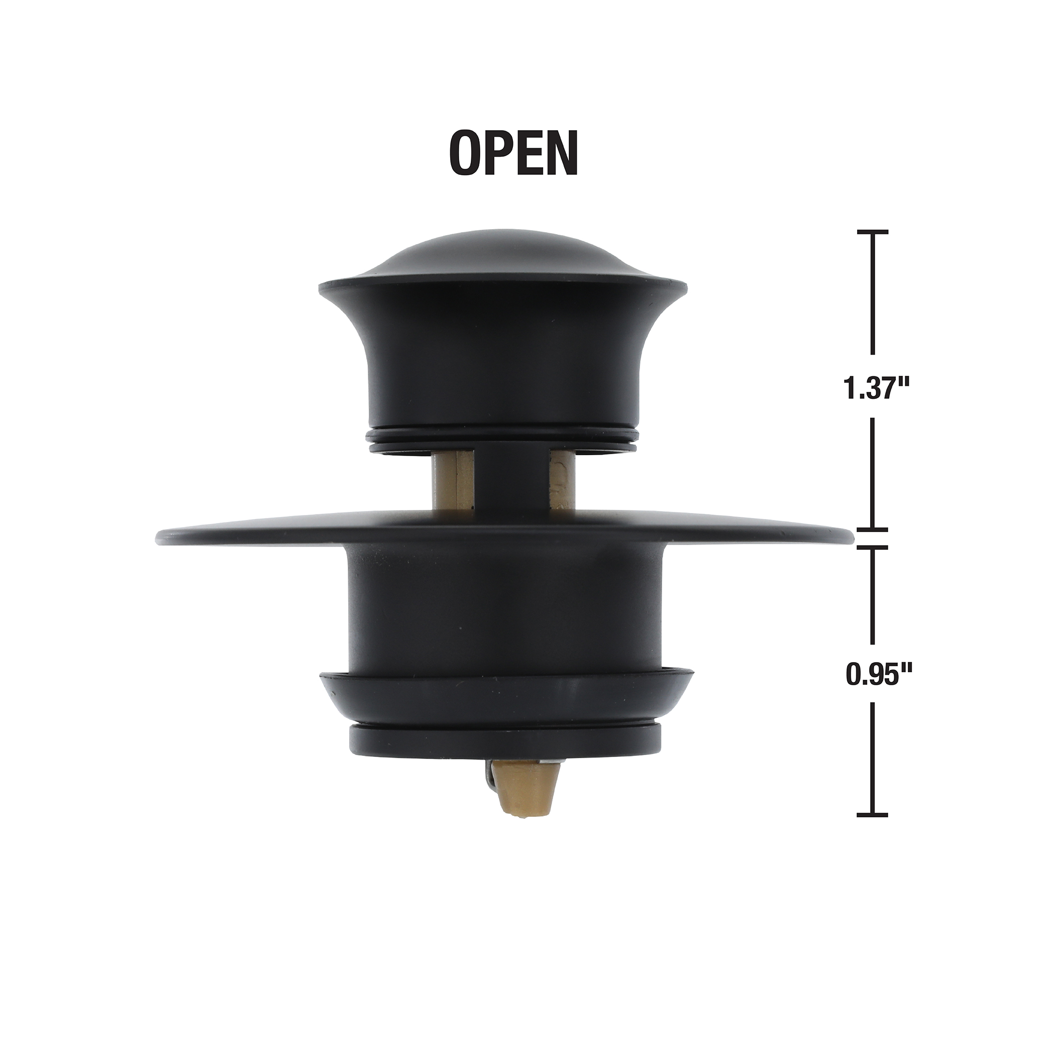 EZ Drain Cover in Matte Black - Danco